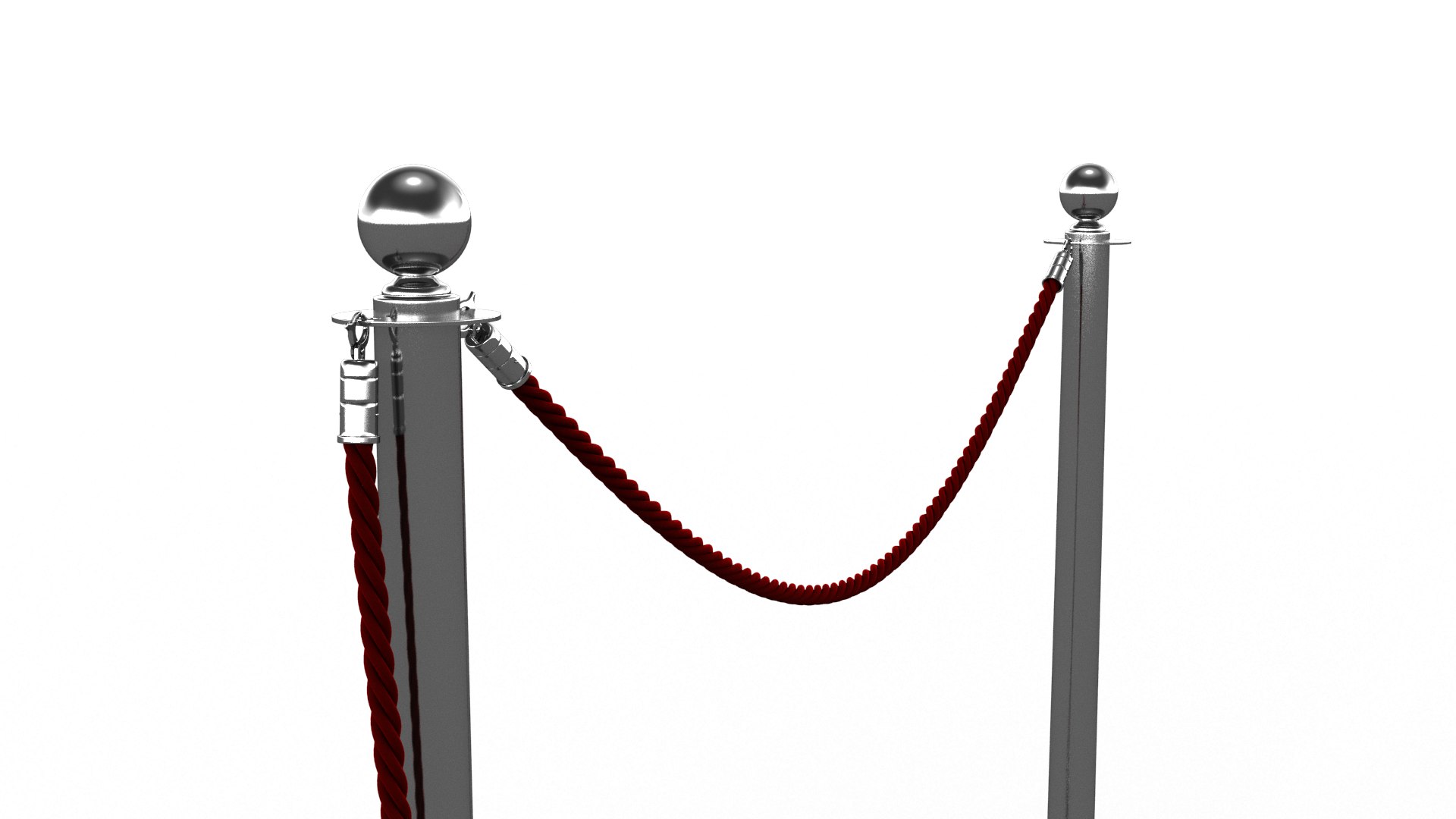 3D model barrier rope - TurboSquid 1710130