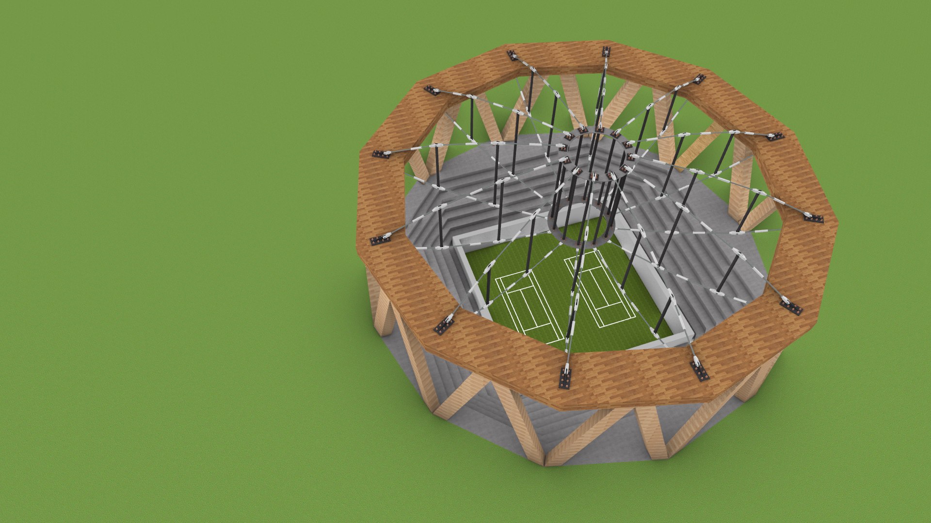 3D Radial Cable Model - TurboSquid 2094630