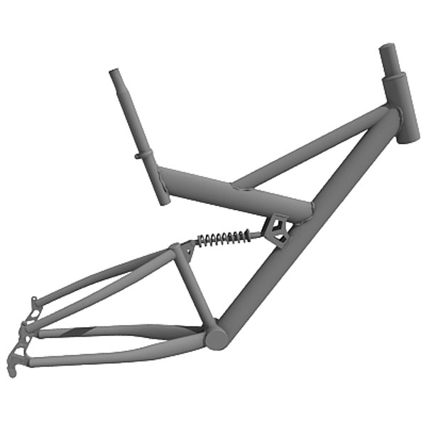 3d bike frame model
