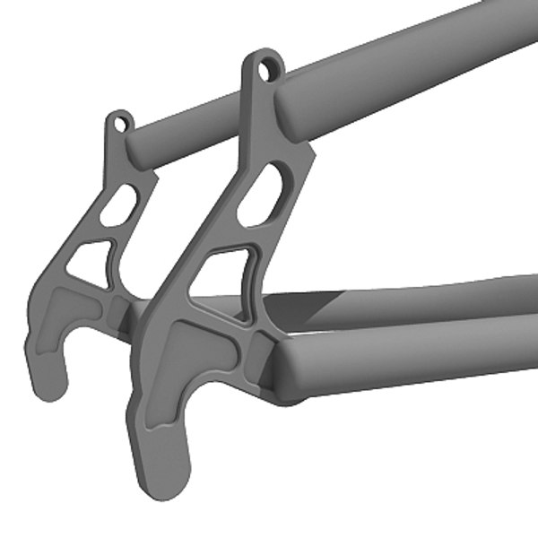 3d bike frame model