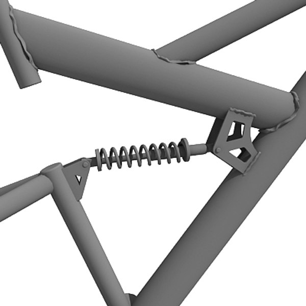 3d bike frame model
