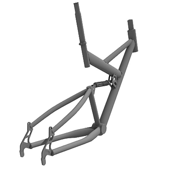 3d bike frame model