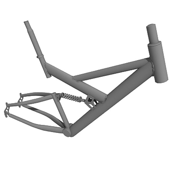 3d bike frame model