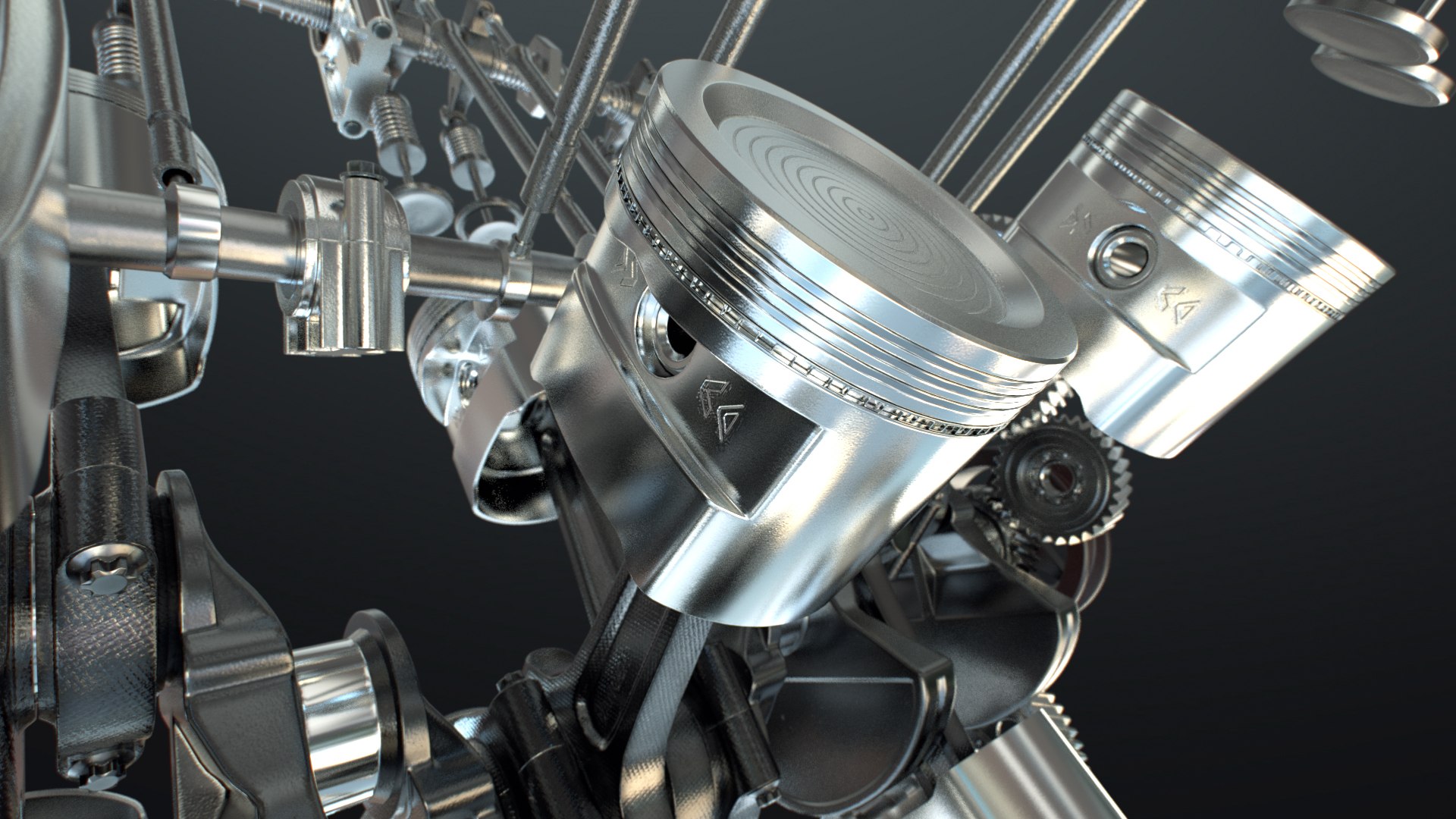 X12 Engine Working Animated 3D model - TurboSquid 1965820