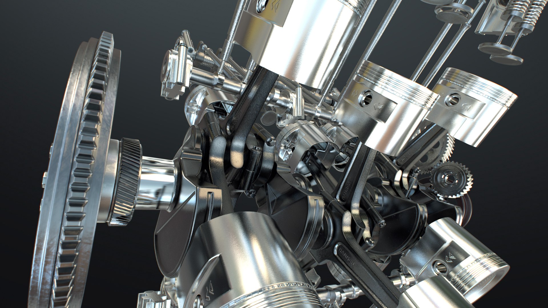 X12 Engine Working Animated 3D model - TurboSquid 1965820