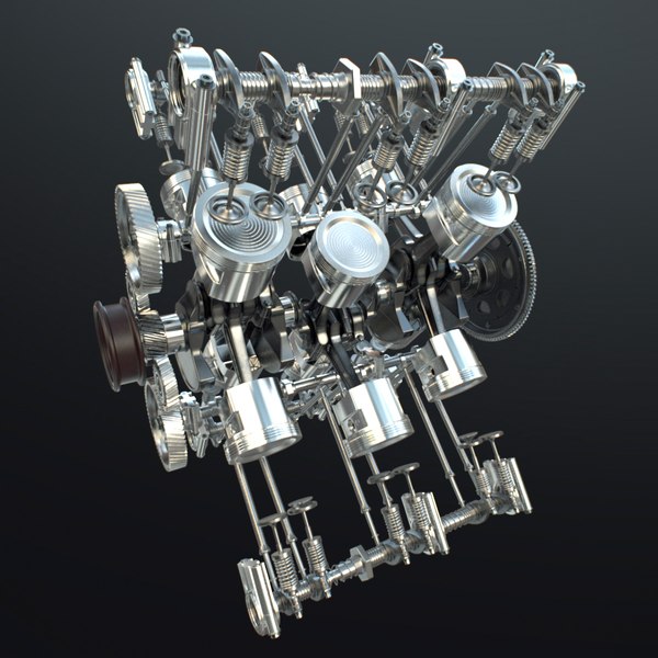 modelo 3d X12 Engine Working Animated - TurboSquid 1965820