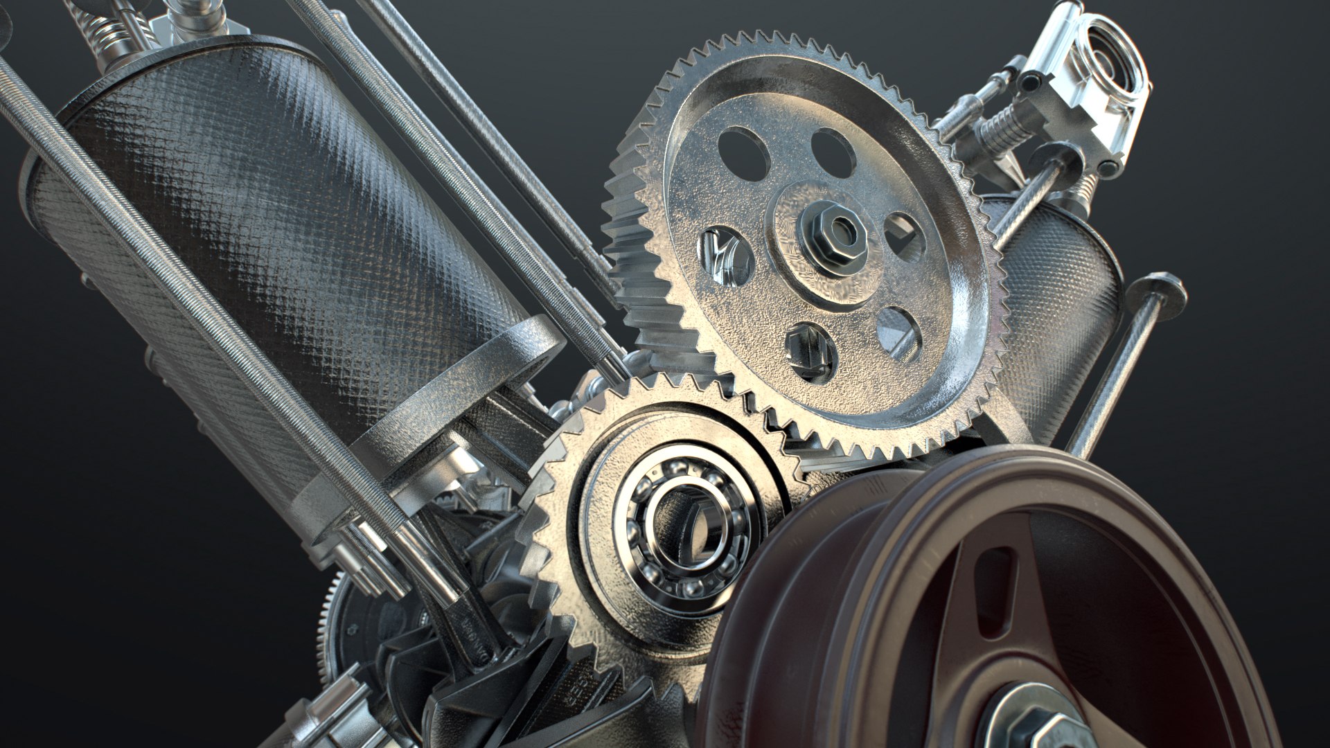 X12 Engine Working Animated 3D model - TurboSquid 1965820