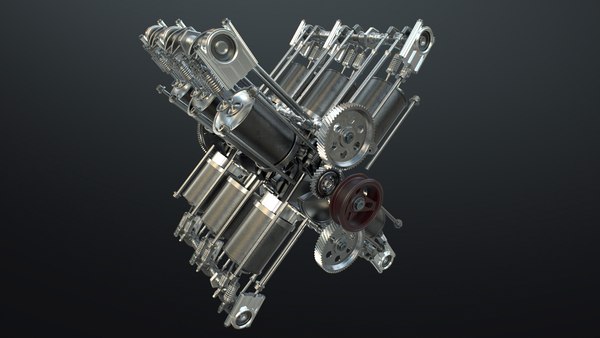 modelo 3d X12 Engine Working Animated - TurboSquid 1965820