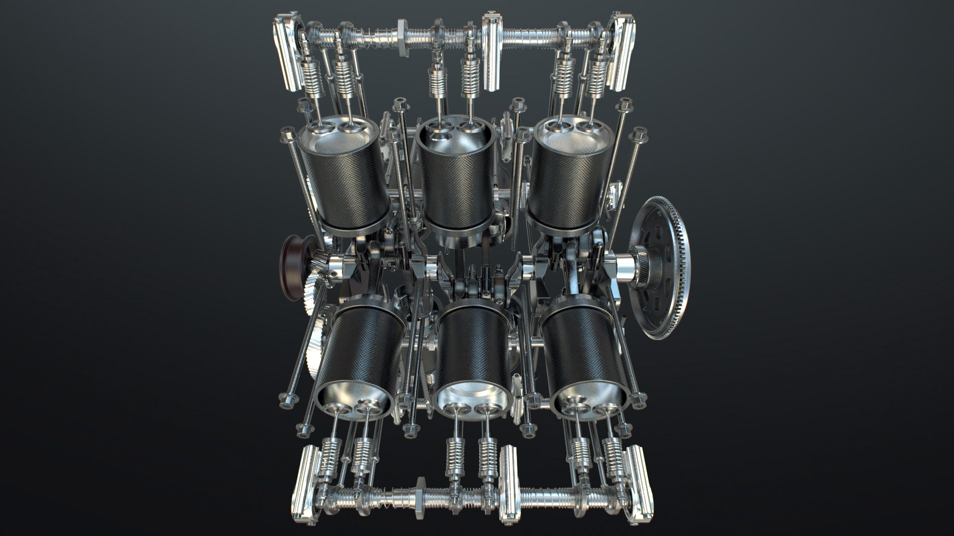 X12 Engine Working Animated 3D model - TurboSquid 1965820