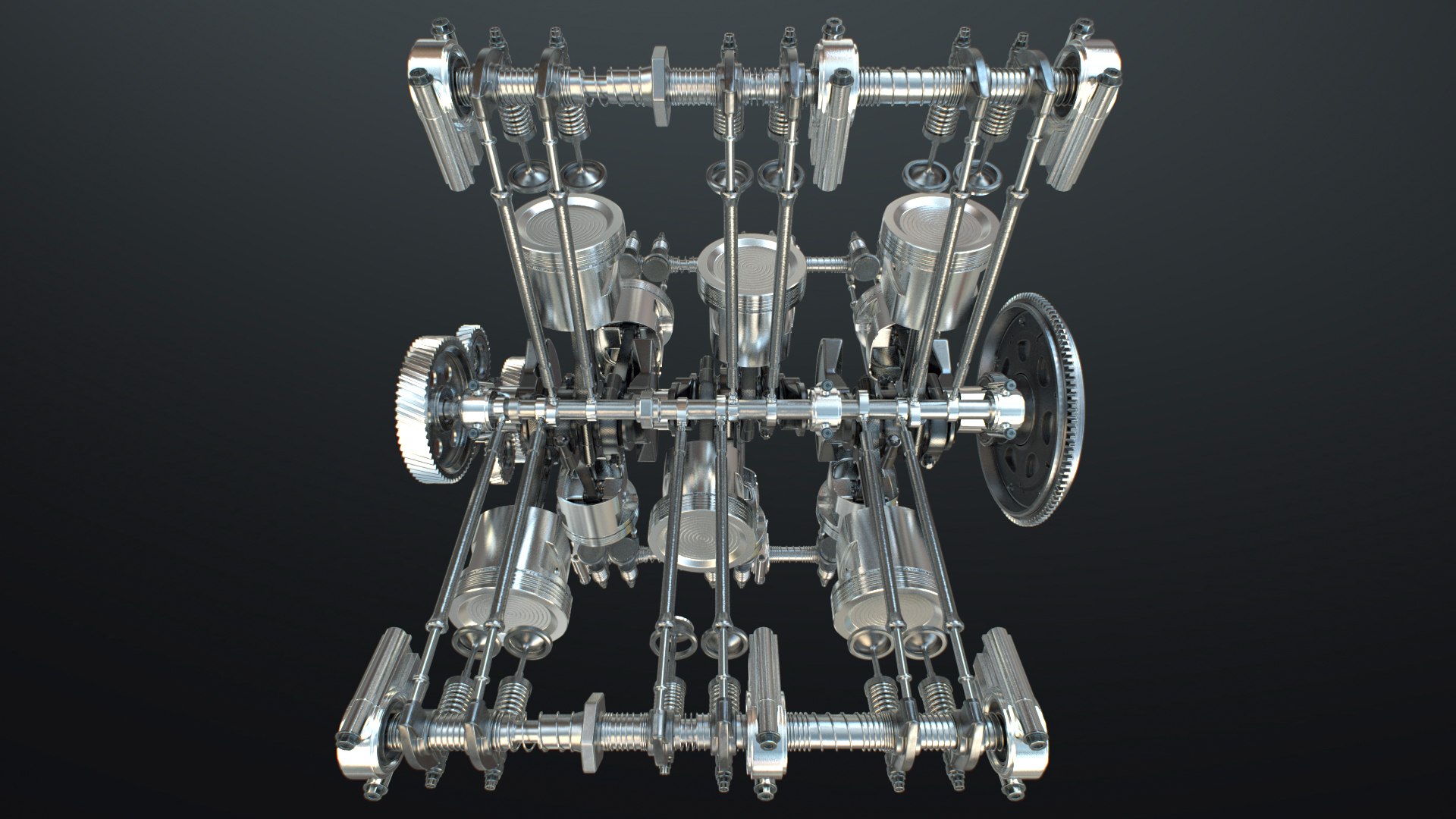 X12 Engine Working Animated 3D model - TurboSquid 1965820