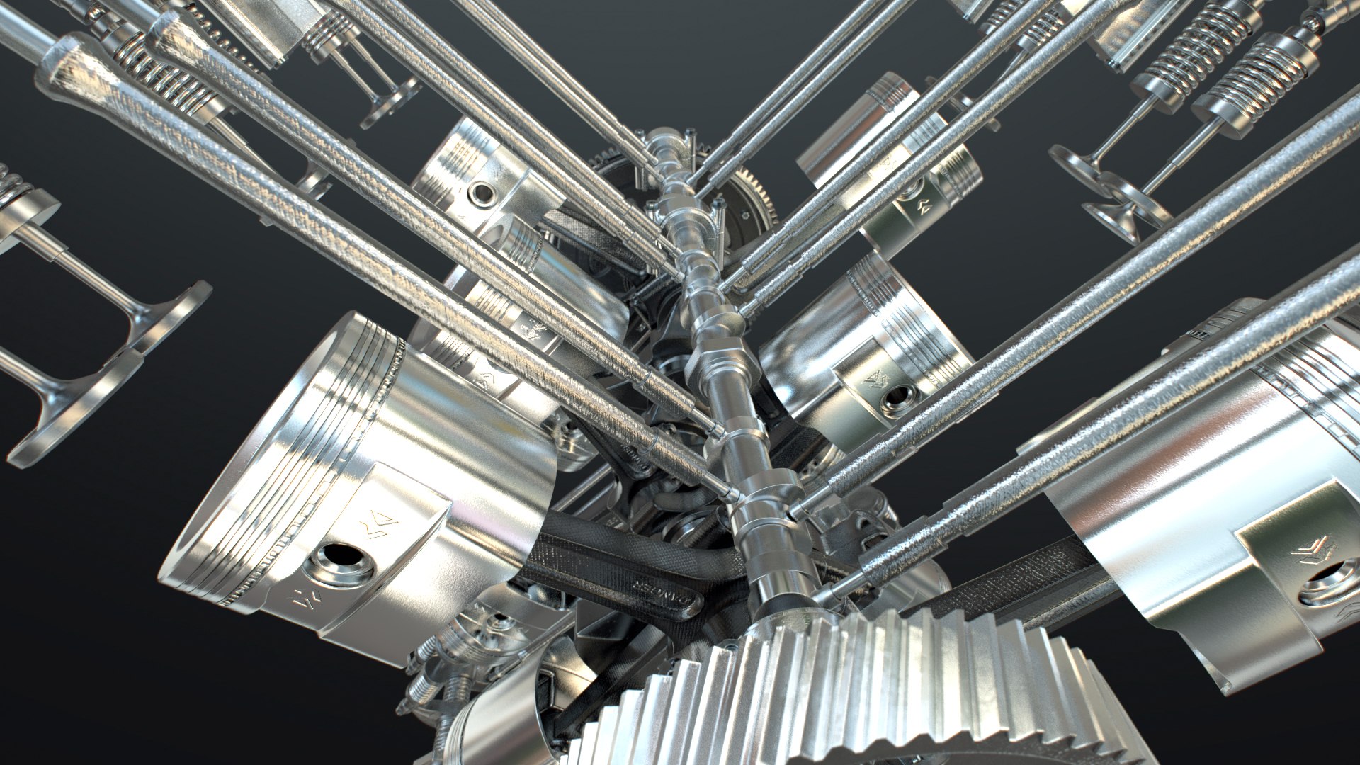 X12 Engine Working Animated 3D model - TurboSquid 1965820