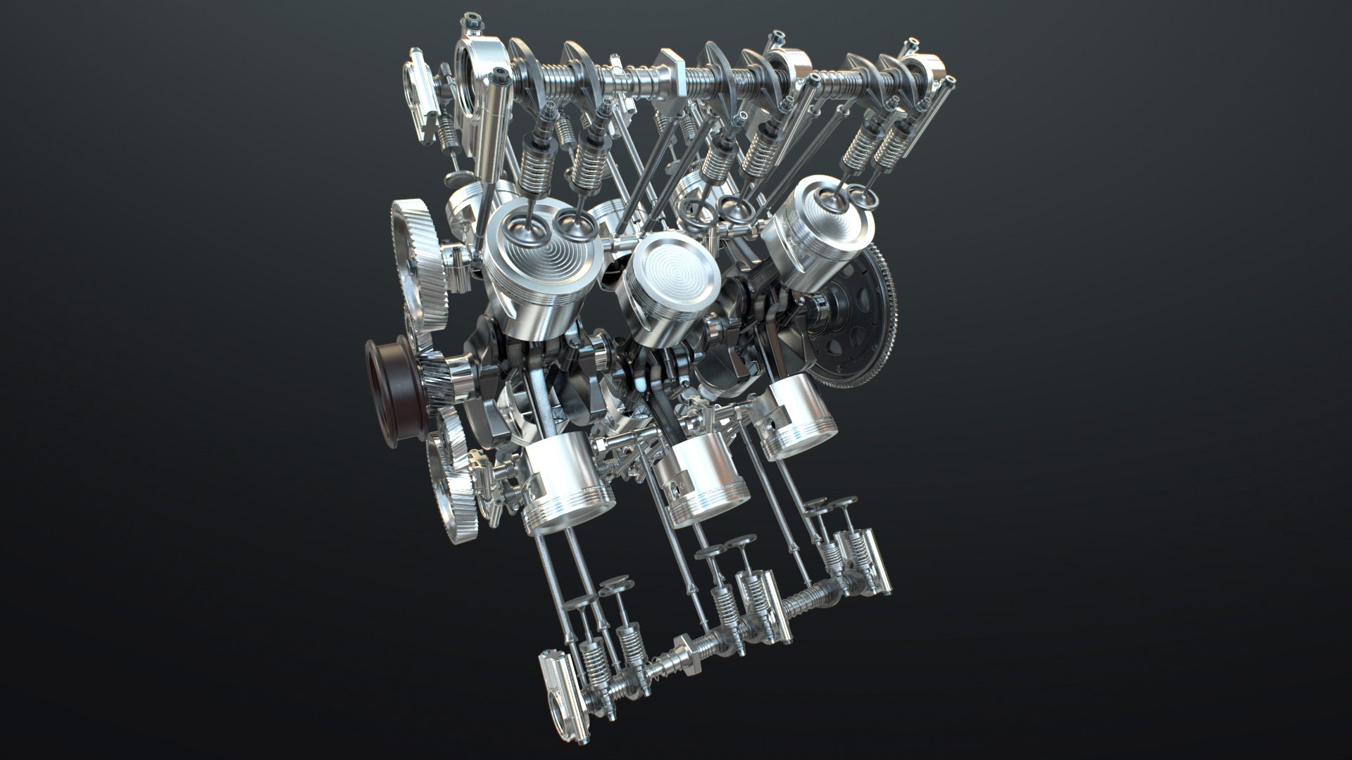 X12 Engine Working Animated 3D model - TurboSquid 1965820