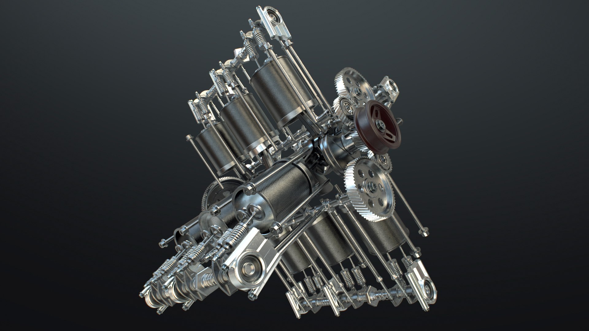 X12 Engine Working Animated 3D model - TurboSquid 1965820