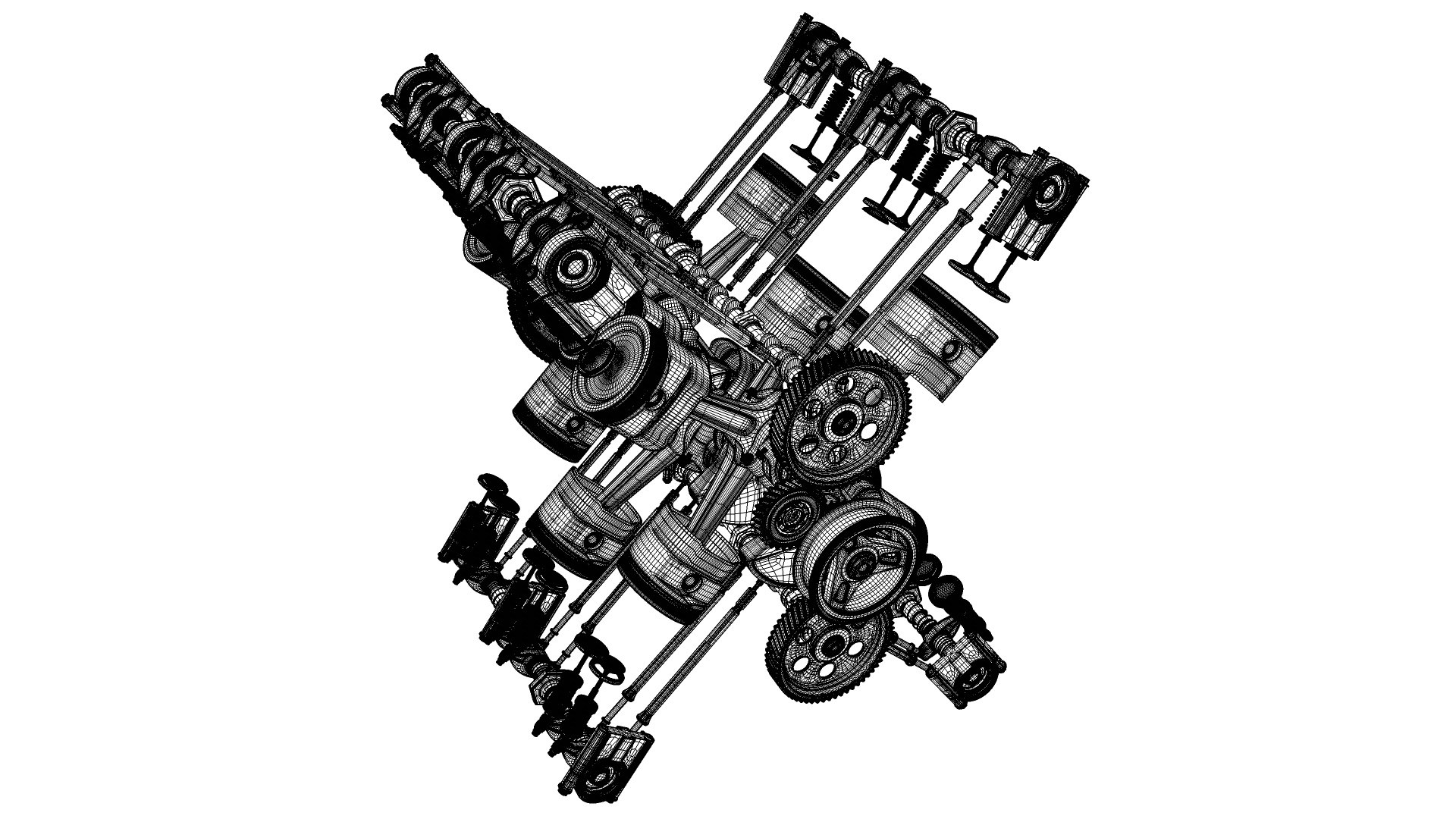 X12 Engine Working Animated 3D model - TurboSquid 1965820