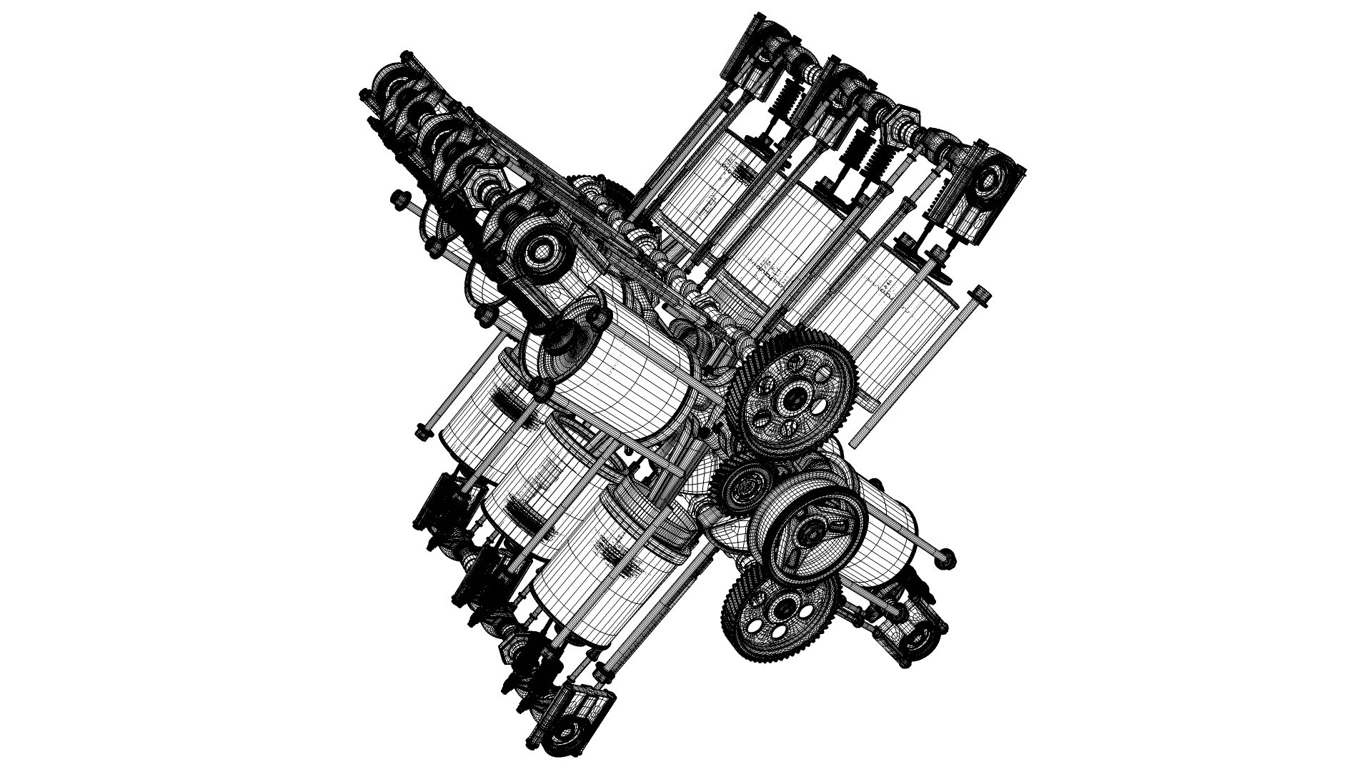 X12 Engine Working Animated 3D model - TurboSquid 1965820