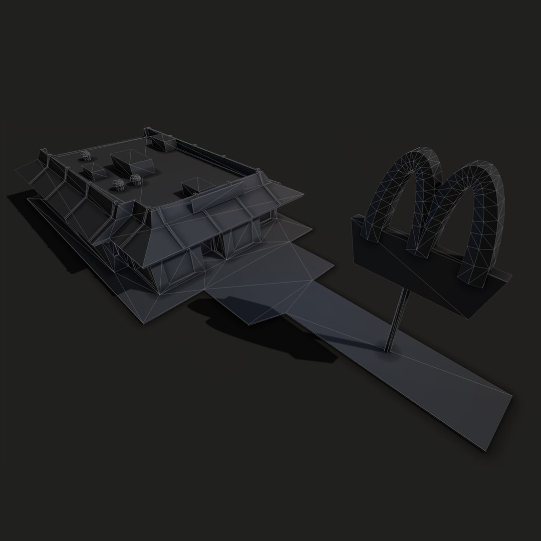 3d Mcdonalds Restaurant Model