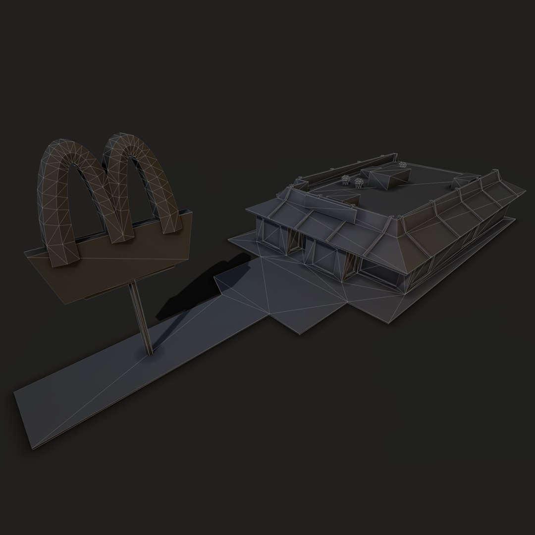 3d Mcdonalds Restaurant Model