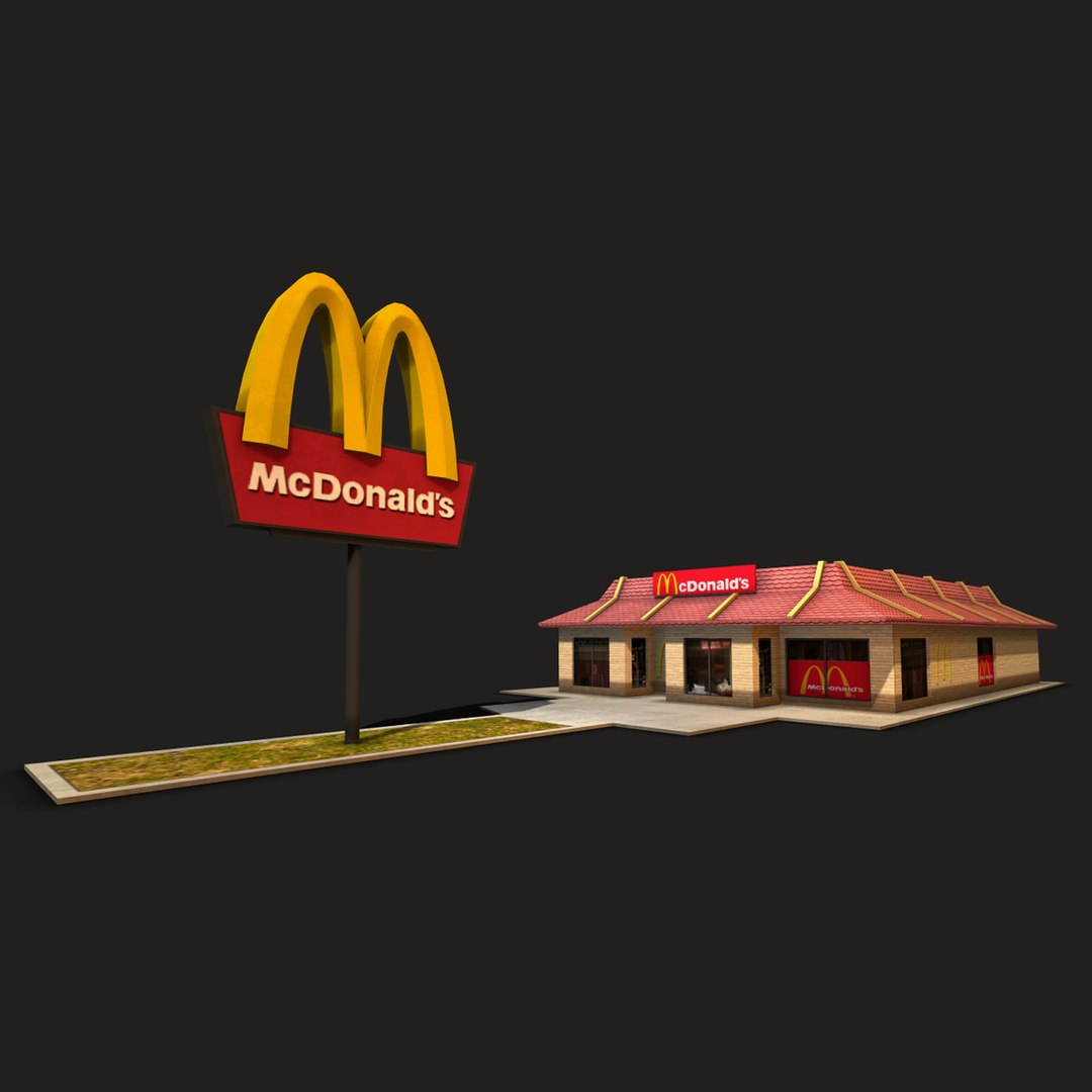 3d Mcdonalds Restaurant Model