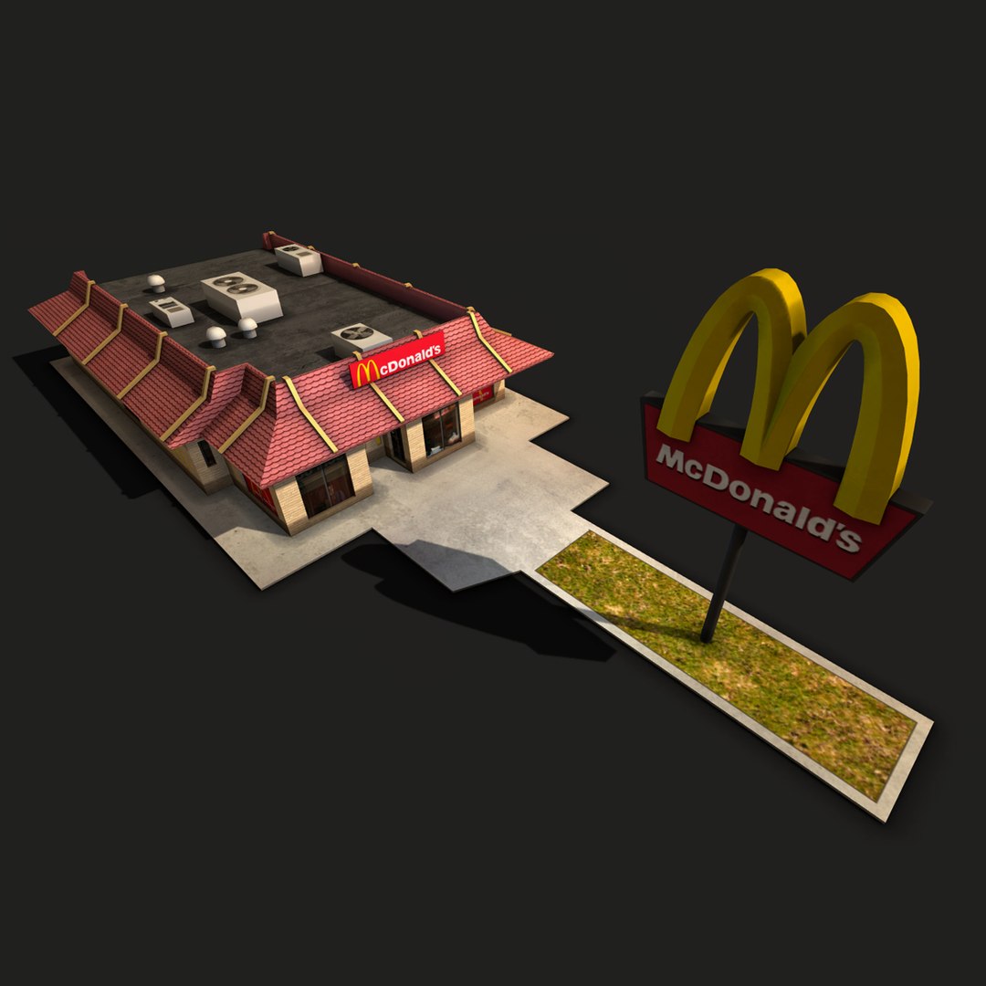 3d Mcdonalds Restaurant Model