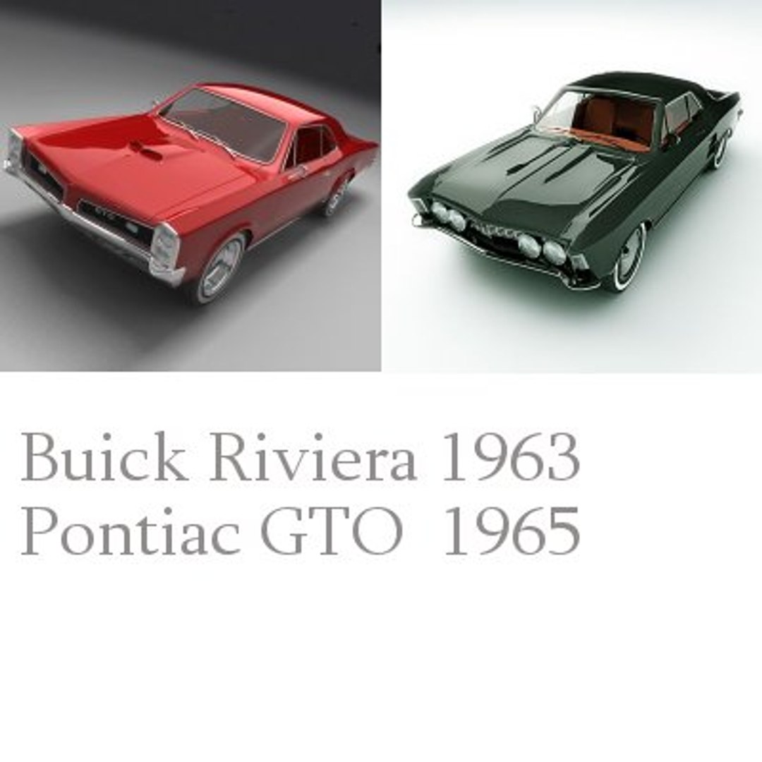 Riviera Pontiac Gto 3d Model