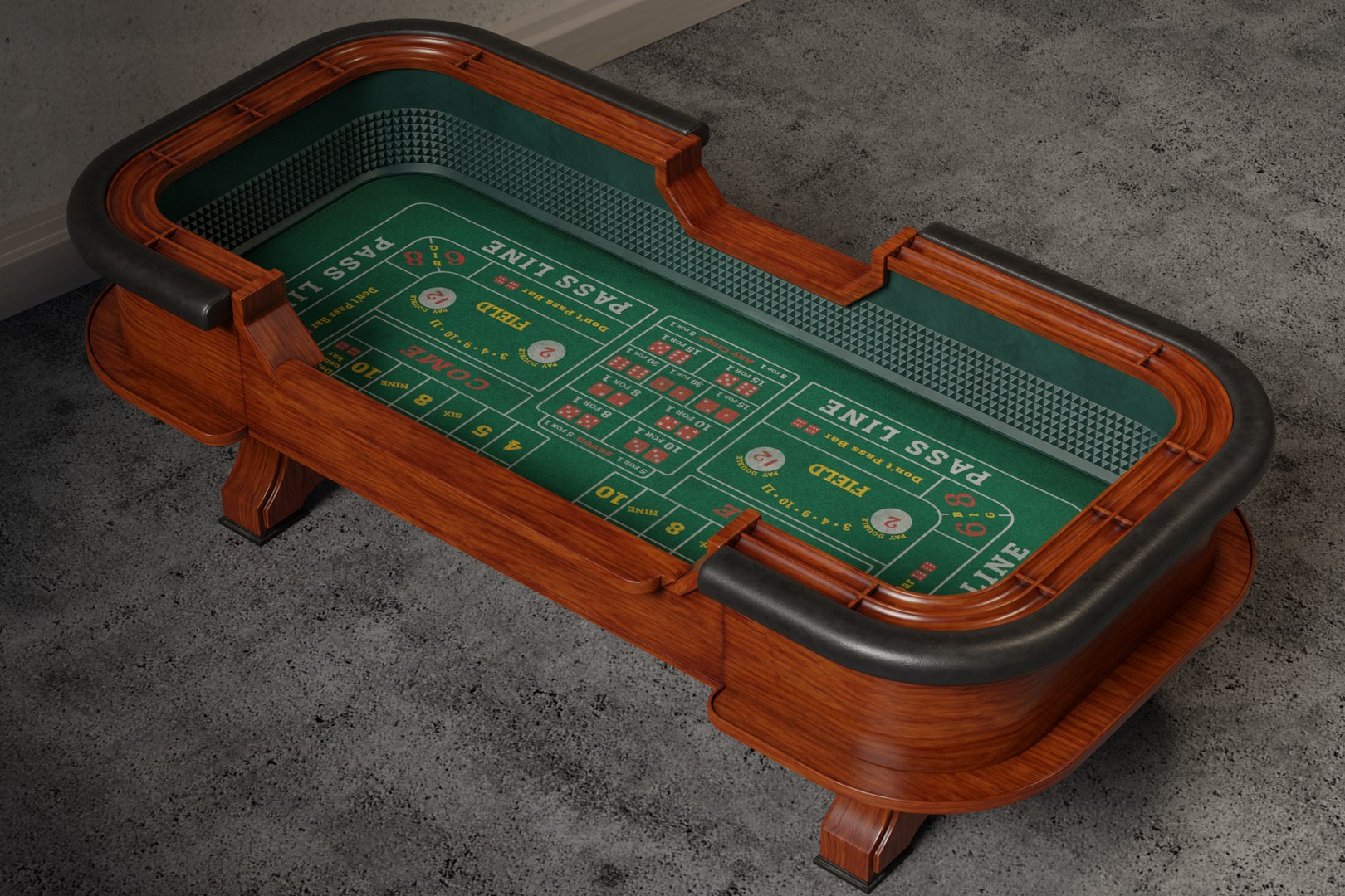 3D Craps Table 3D - TurboSquid 1999964