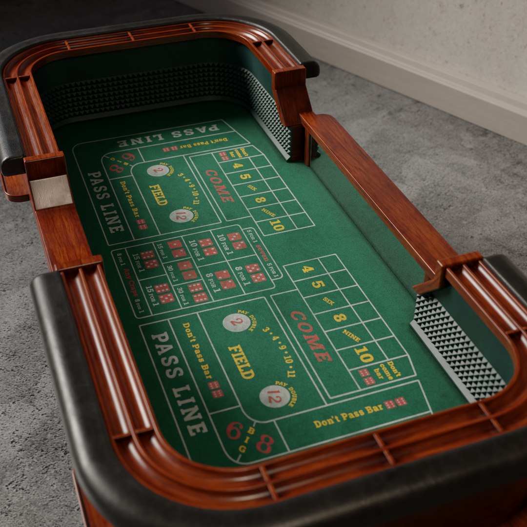 3D Craps Table 3D - TurboSquid 1999964