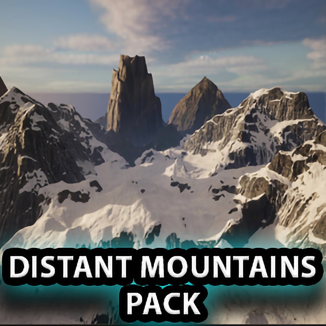 3D Distant Mountains Pack Model - TurboSquid 2180844