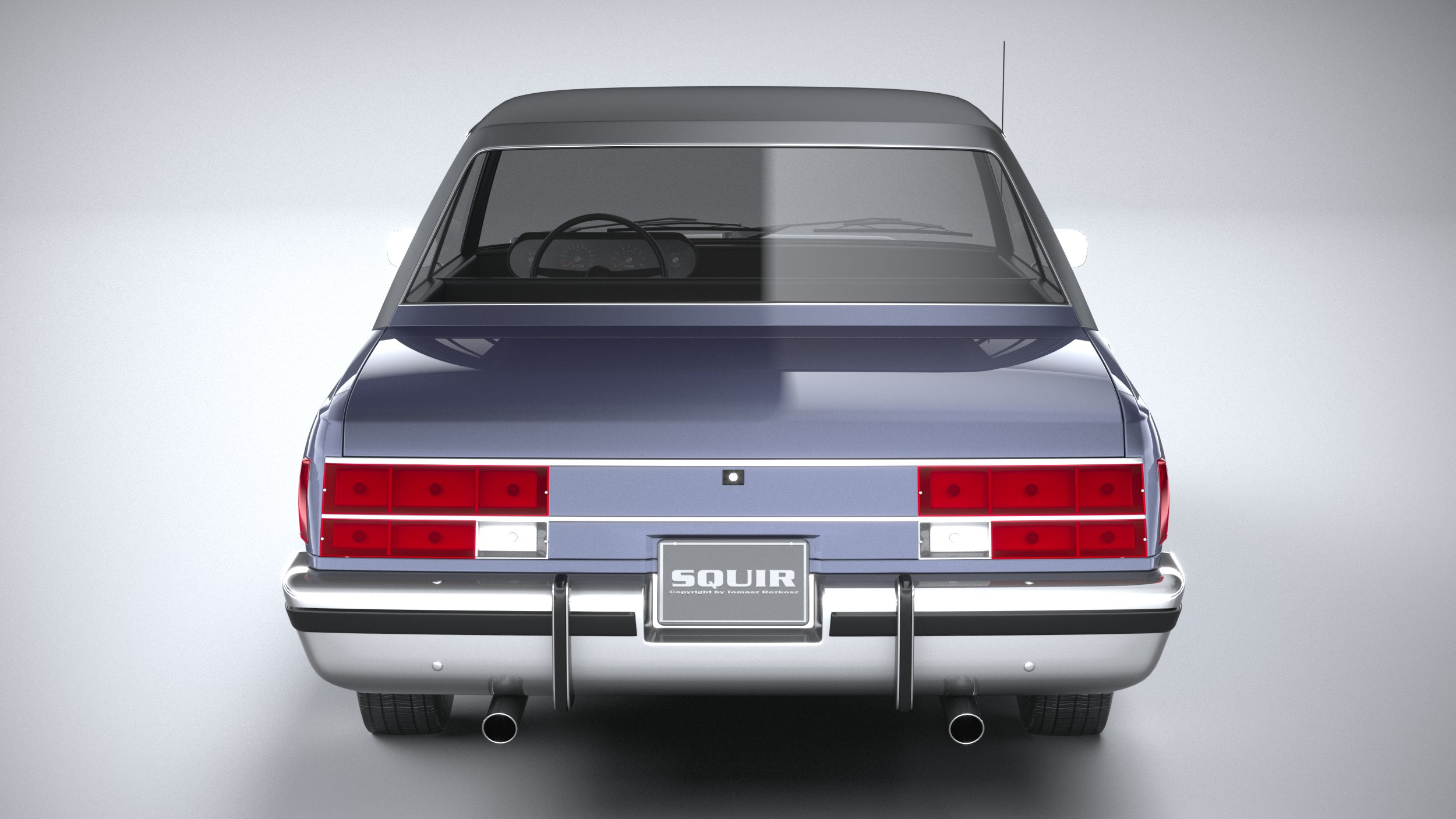 modelo 3d Sedán clásico americano genérico 1970 - TurboSquid 1594405