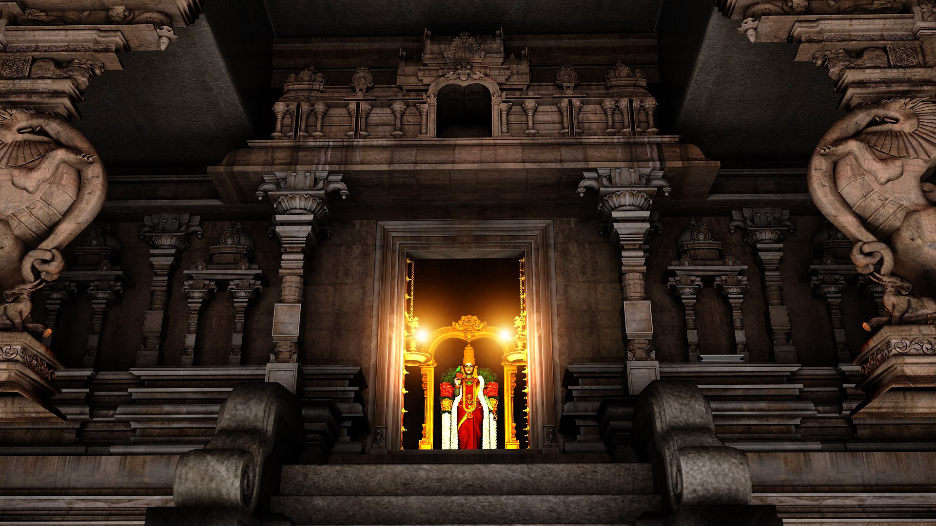 Madurai Meenakshi Amman Temple Interior 3D Model - TurboSquid 2344012
