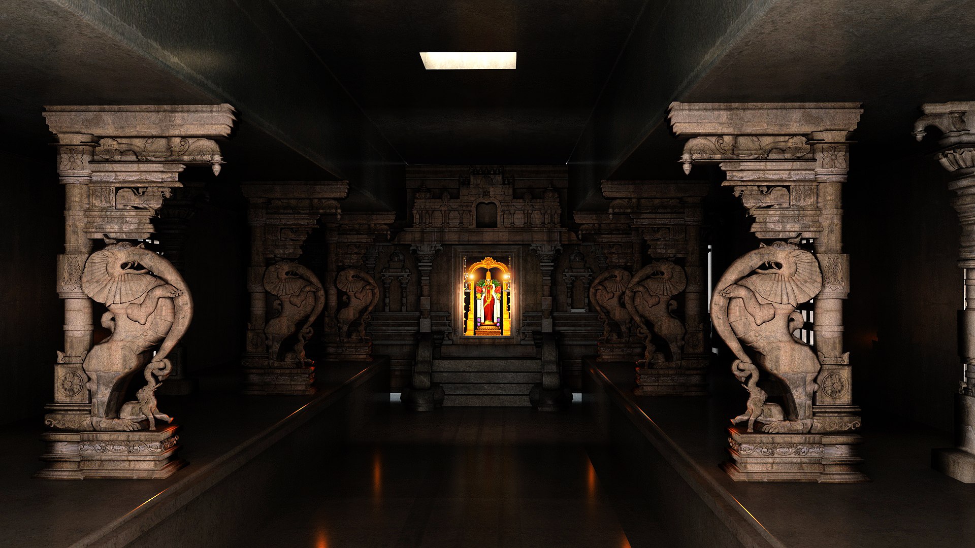 Madurai Meenakshi Amman Temple Interior 3D Model - TurboSquid 2344012