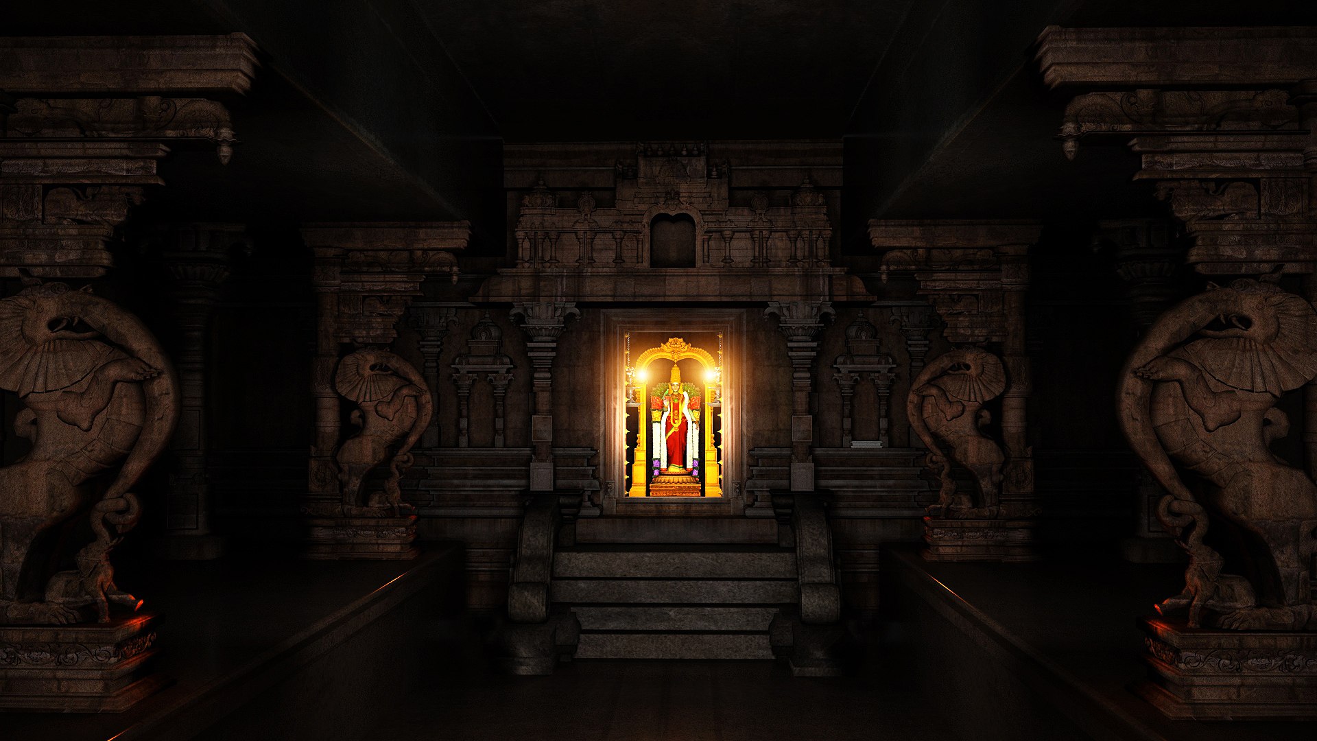 Madurai Meenakshi Amman Temple Interior 3D Model - TurboSquid 2344012