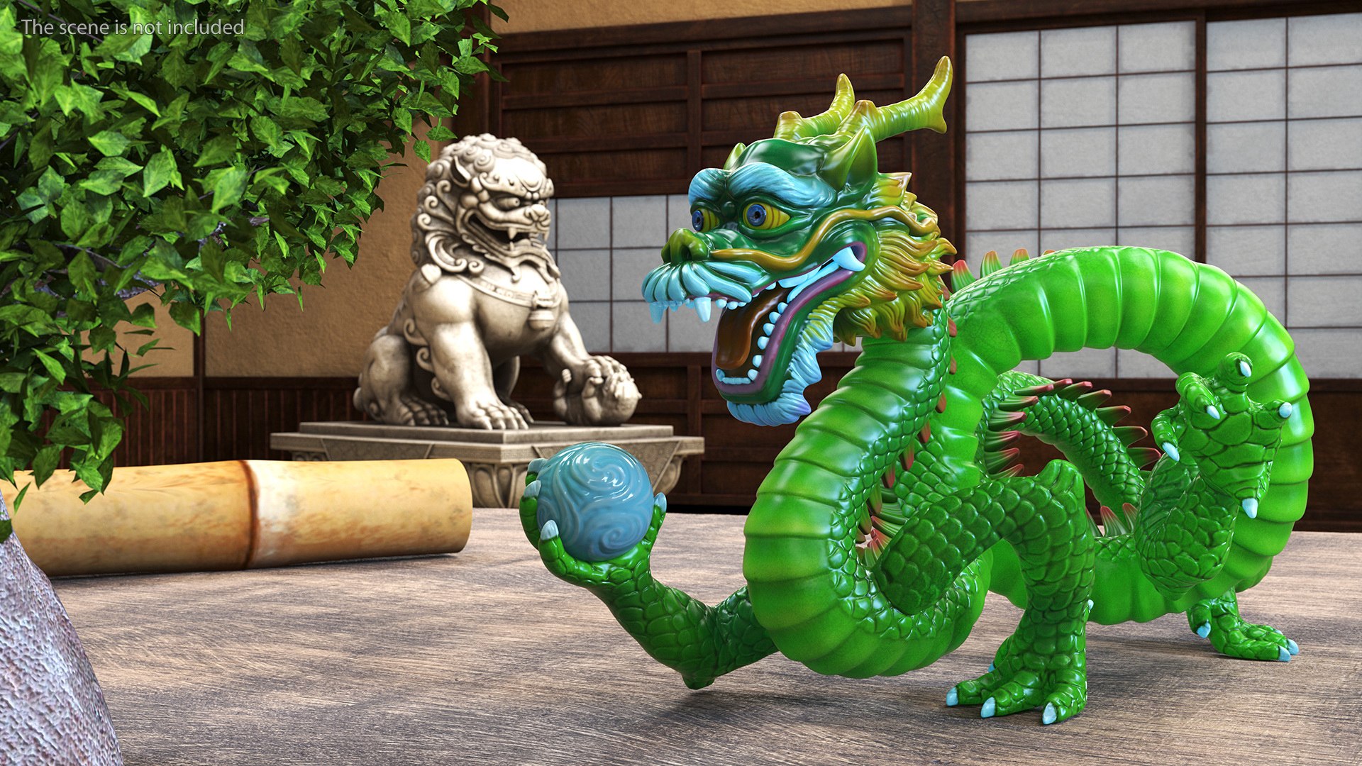 3D Chinese Dragon Good Fortune - TurboSquid 2141115