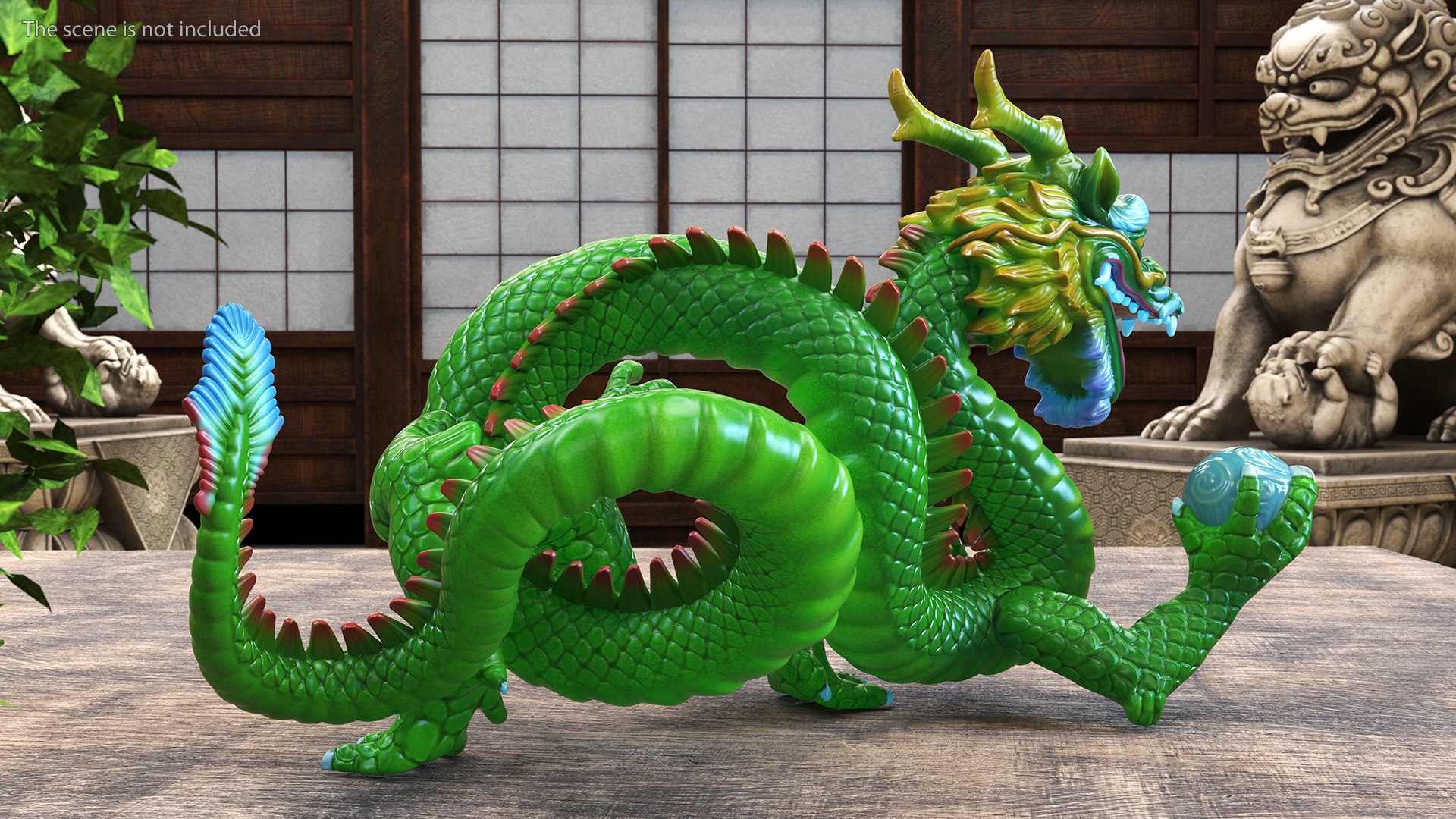 3D Chinese Dragon Good Fortune - TurboSquid 2141115