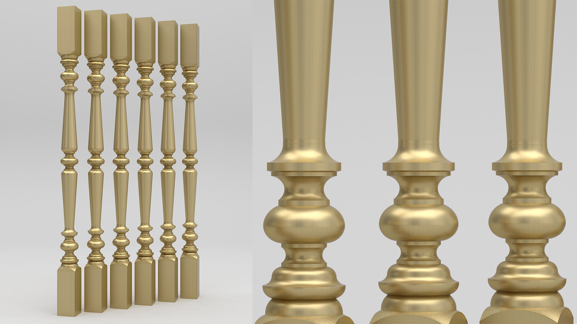 3D Carved Baluster - TurboSquid 2281838