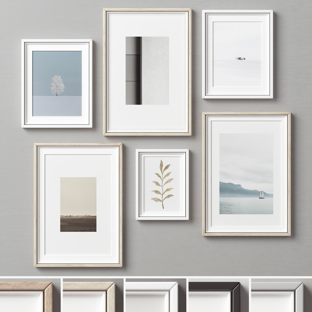 3D Picture Frames Set-375 - TurboSquid 1959757