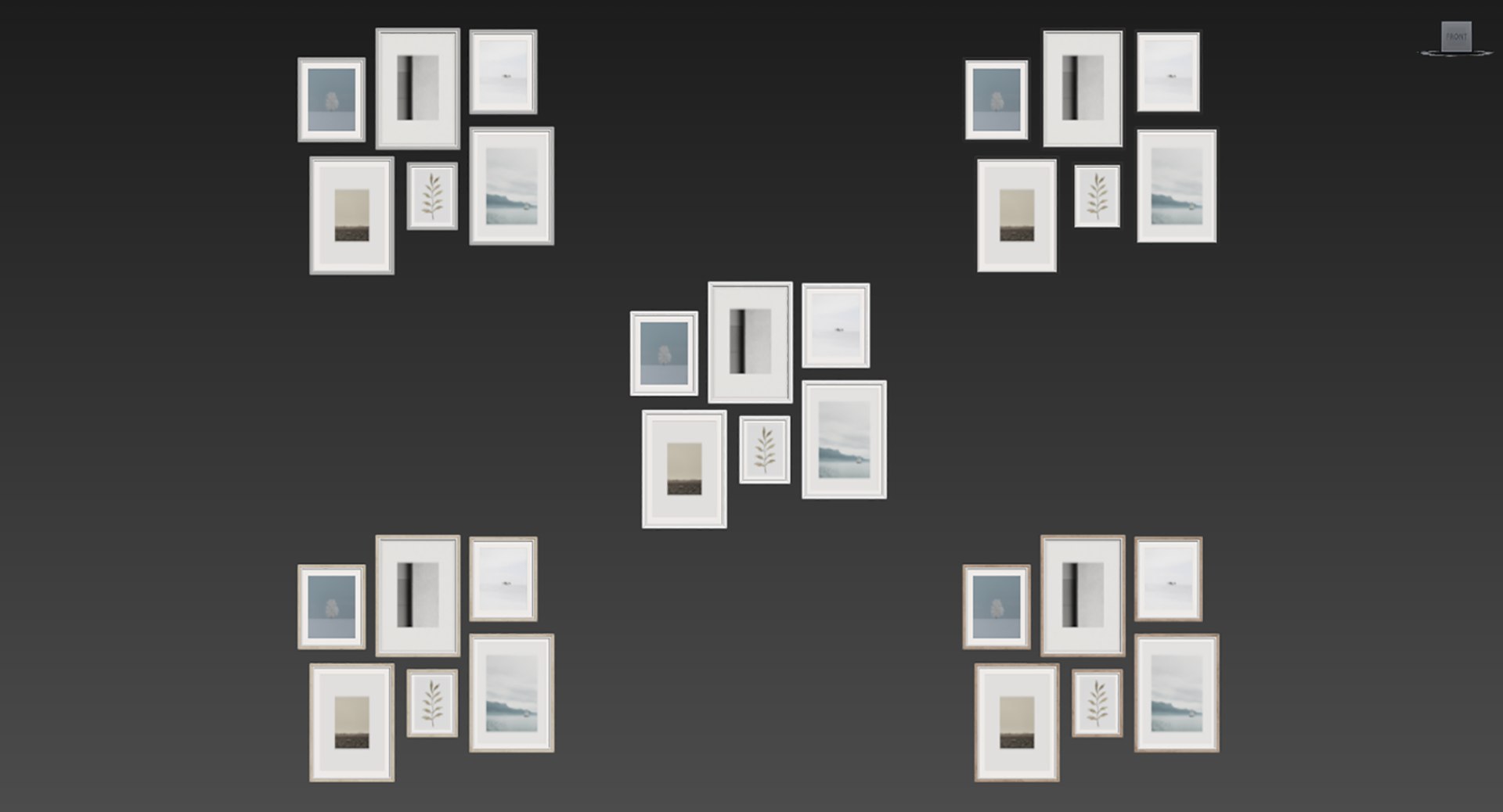 3D Picture Frames Set-375 - TurboSquid 1959757
