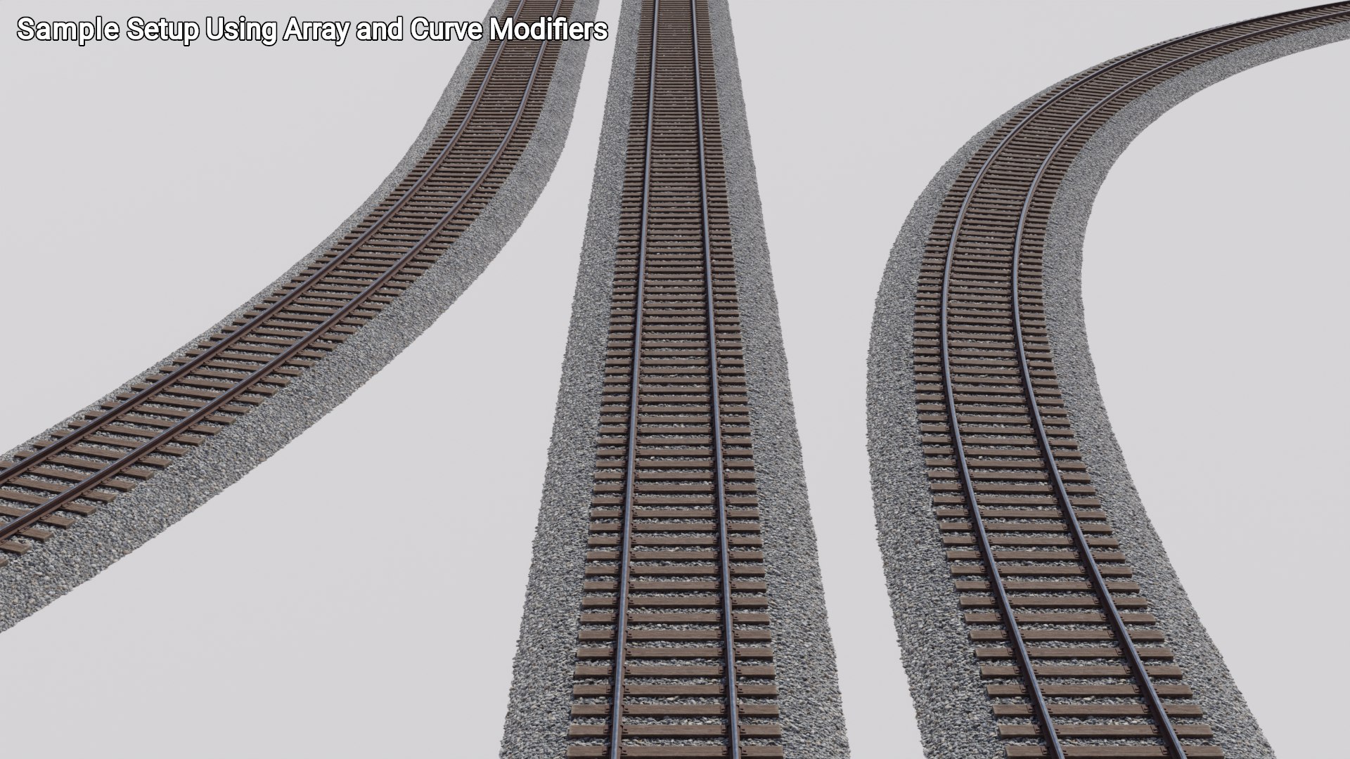3D Railroad Track - Standard Guage 1435 Mm - TurboSquid 2021144