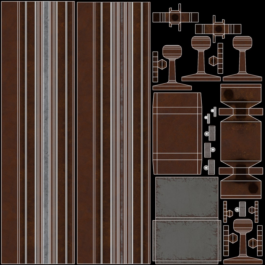 3D Railroad Track - Standard Guage 1435 Mm - TurboSquid 2021144