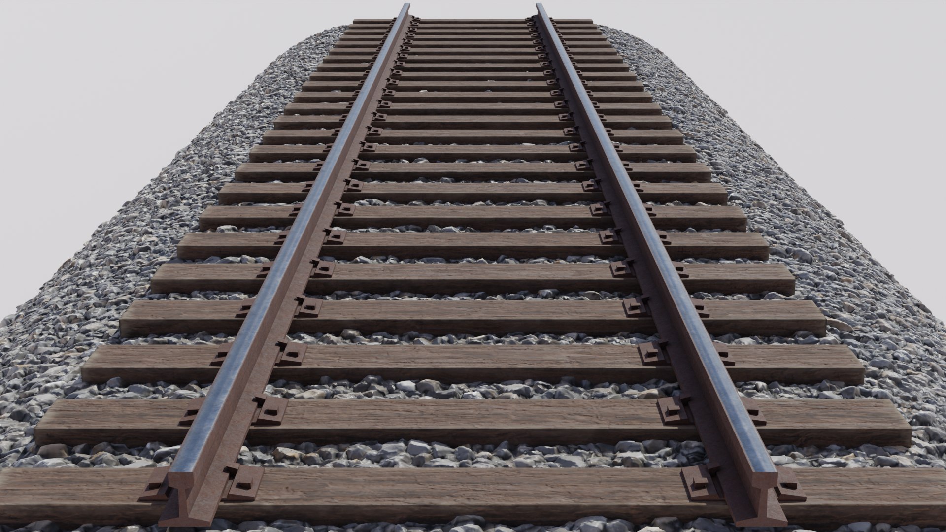 3D Railroad Track - Standard Guage 1435 Mm - TurboSquid 2021144
