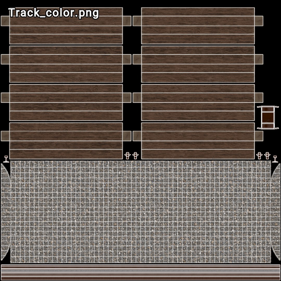 3D Railroad Track - Standard Guage 1435 mm - TurboSquid 2021144