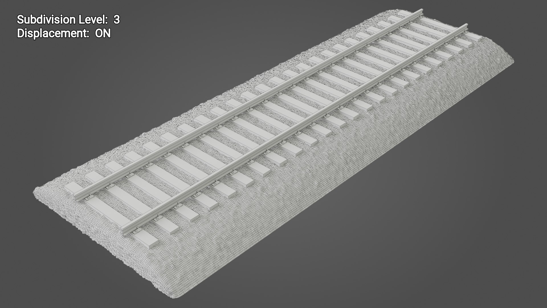 3D Railroad Track - Standard Guage 1435 Mm - TurboSquid 2021144