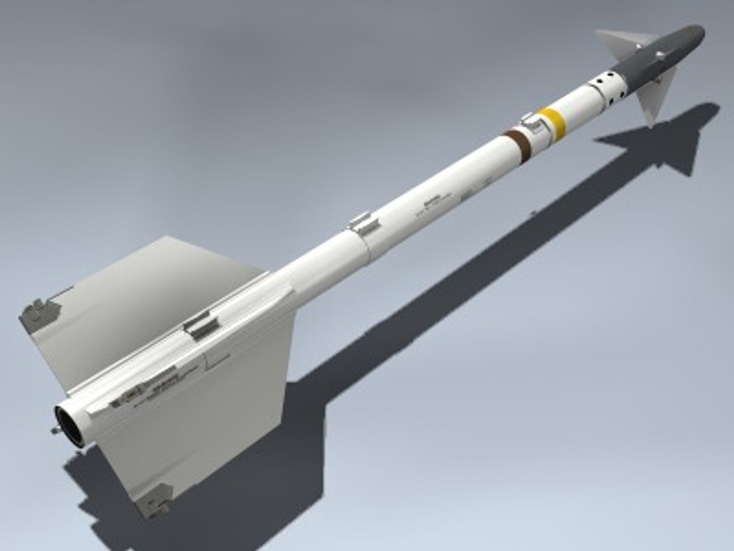 3d Model Aim-9d Sidewinder