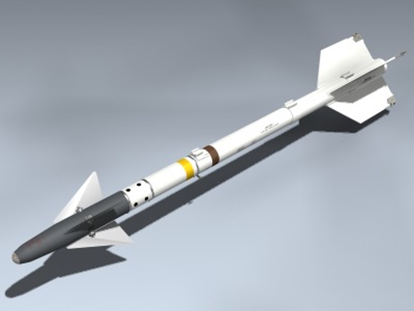 3d Model Aim-9d Sidewinder