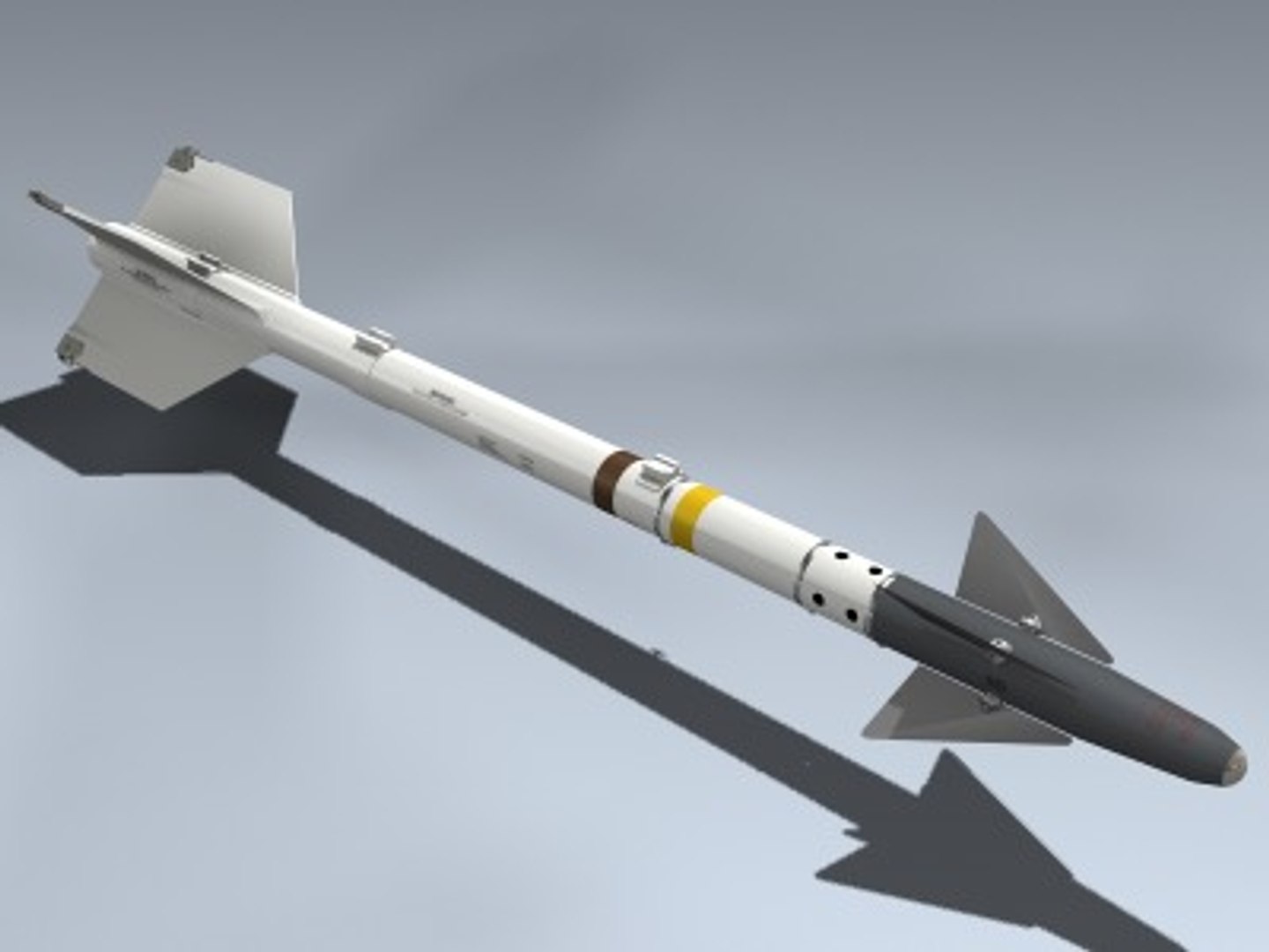 3d Model Aim-9d Sidewinder