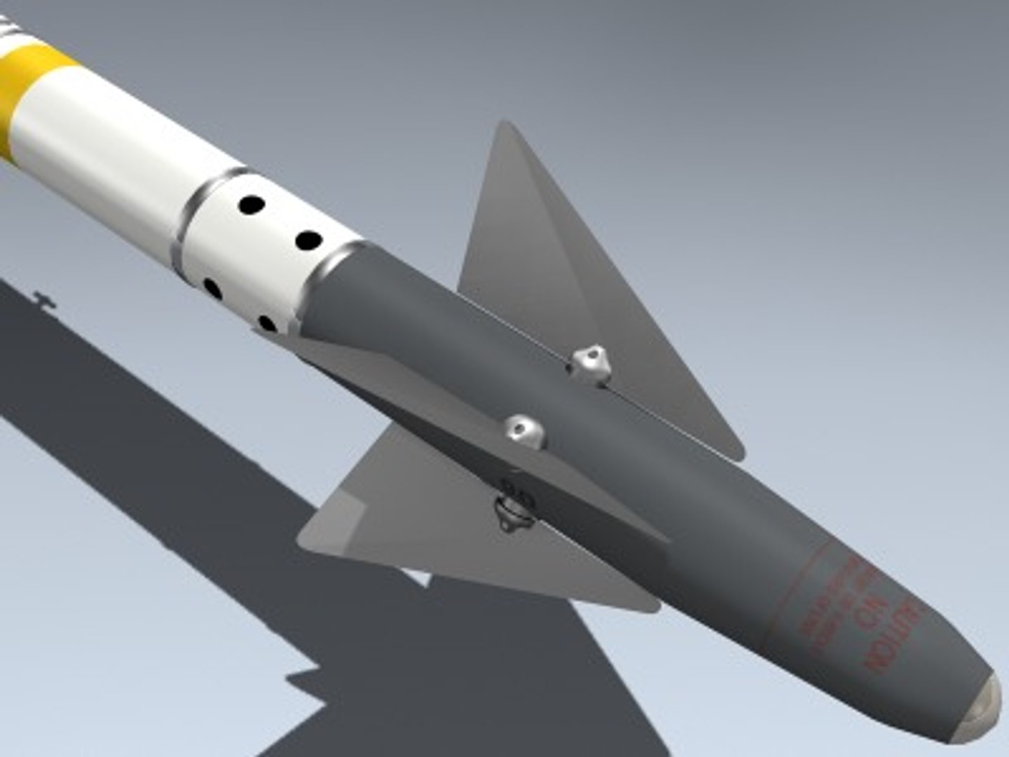 3d Model Aim-9d Sidewinder