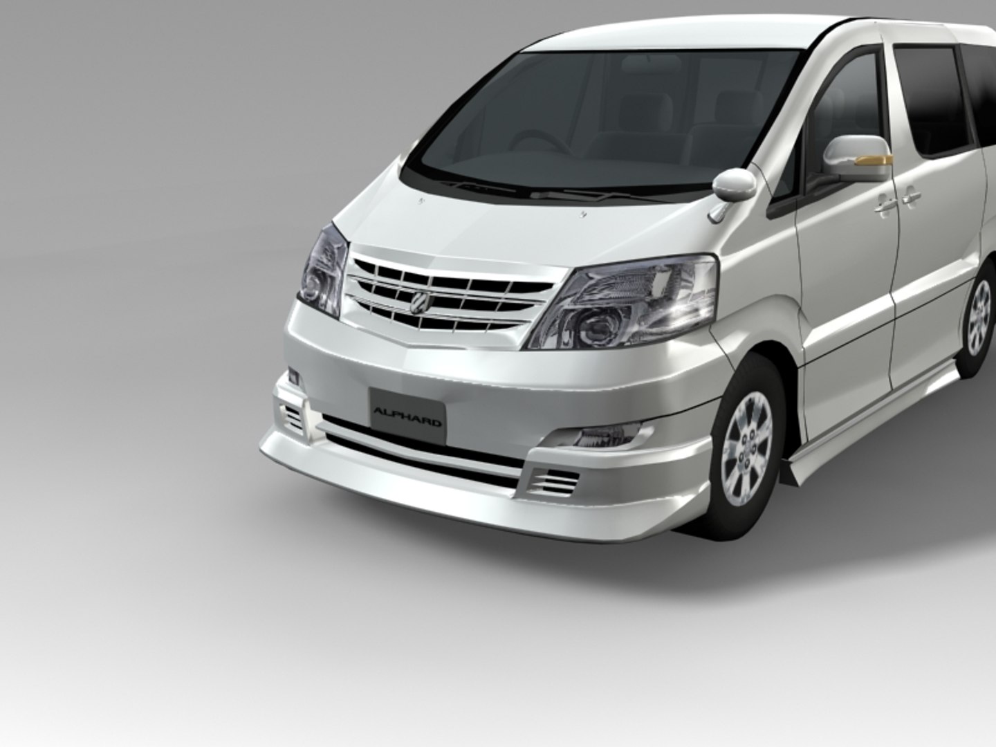 3d toyota alphard v model