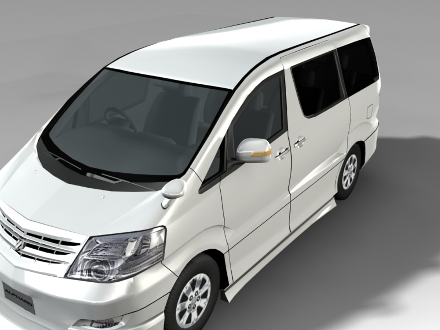 3d toyota alphard v model