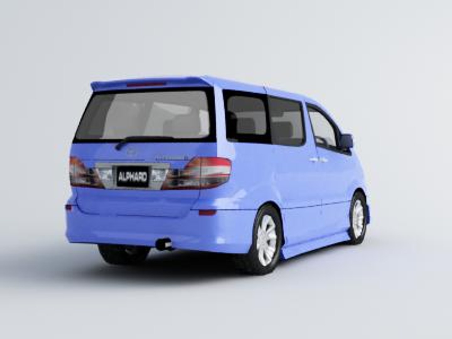 3d toyota alphard v model