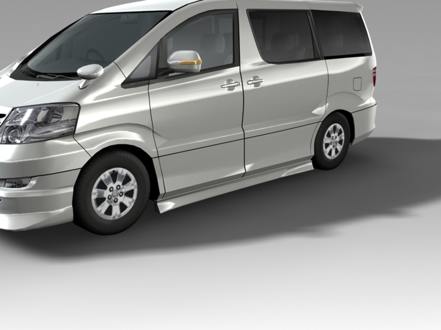 3d toyota alphard v model