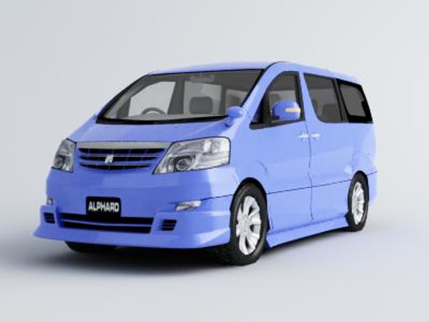 3d toyota alphard v model